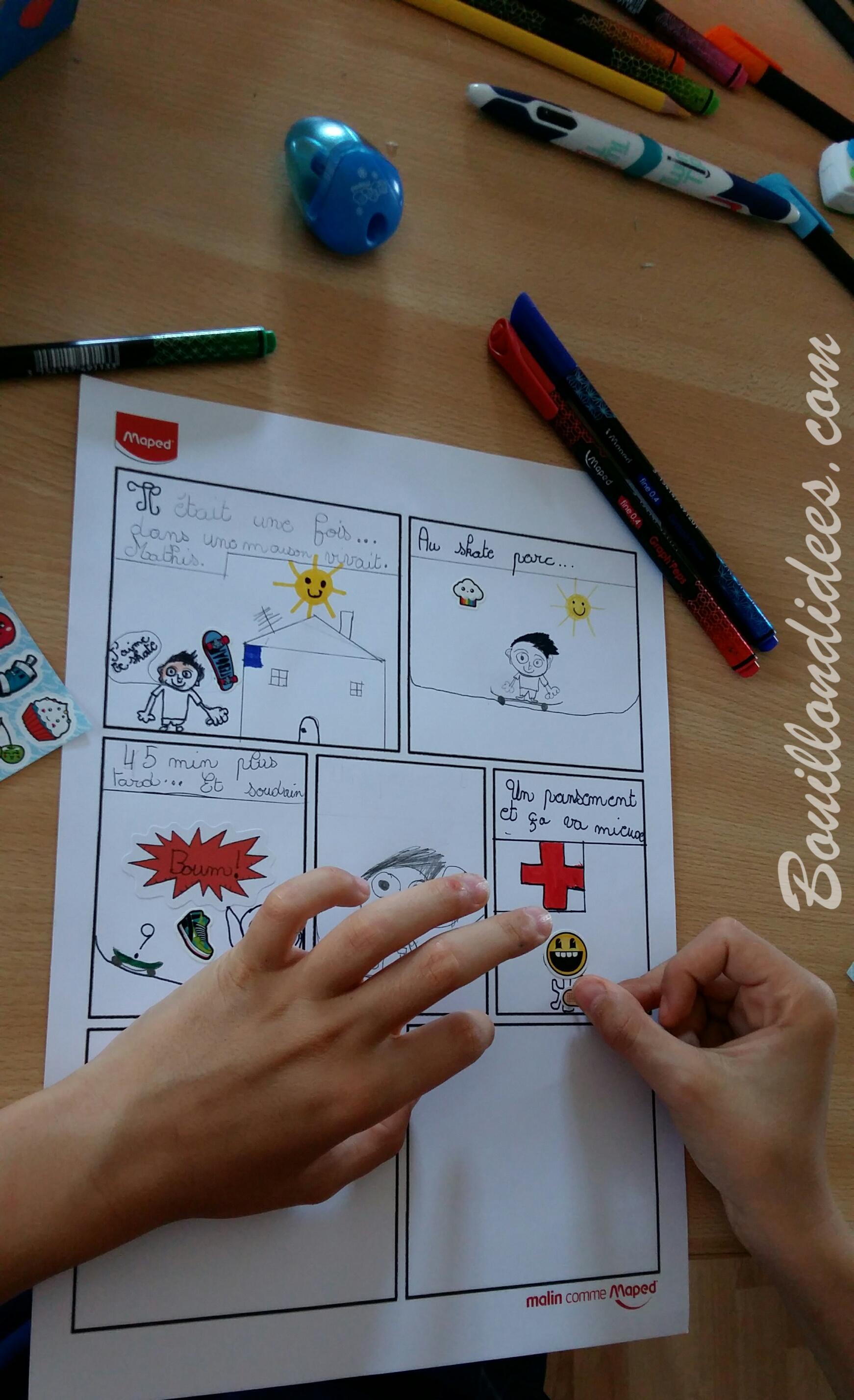Créer sa Bande Dessinée (DIY en collaboration avec Maped)